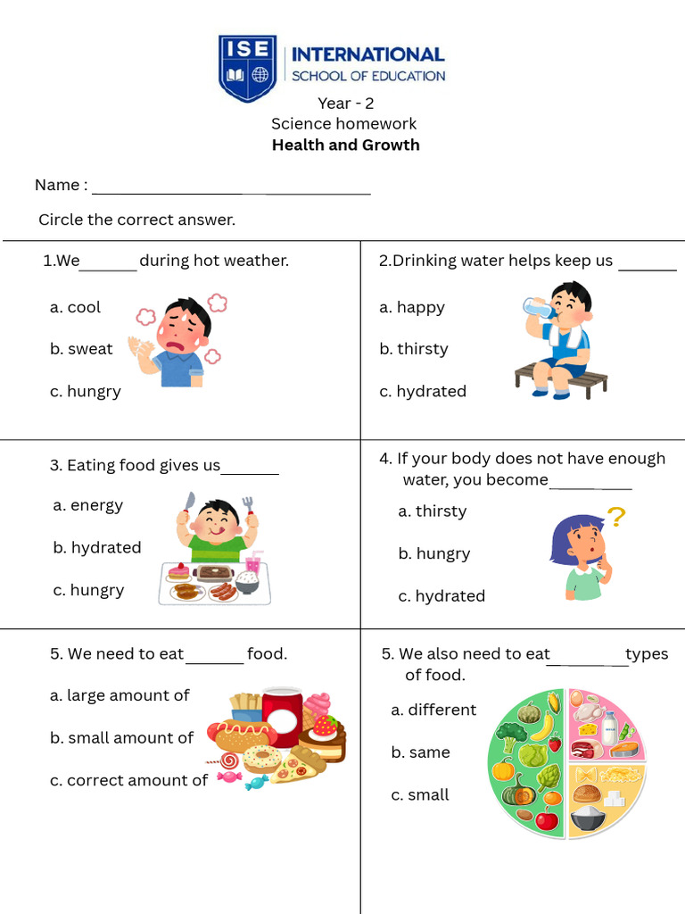 Year - 2 Science Homework | PDF