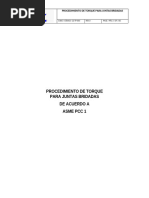 Tablas de Torque para Uniones Flangeadas | PDF