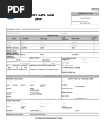 Pag-IBIG Member's Data Form (MDF) | PDF | Employment