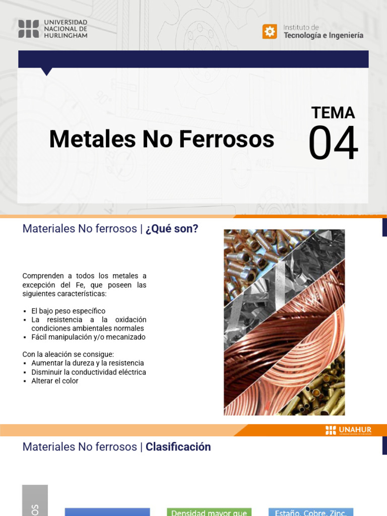 Guía Completa de Metales No Ferrosos | PDF | Cobre | Aluminio