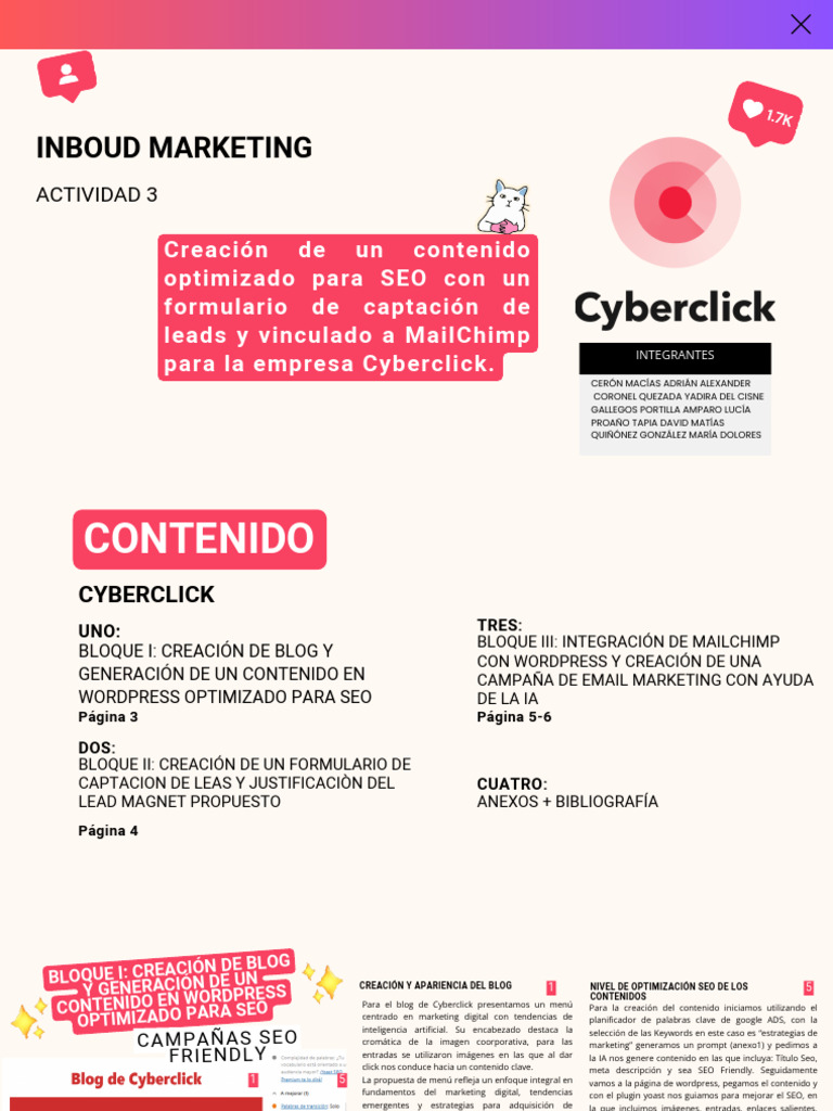 Presentación Inboud Marketing | PDF | Posicionamiento en buscadores ...