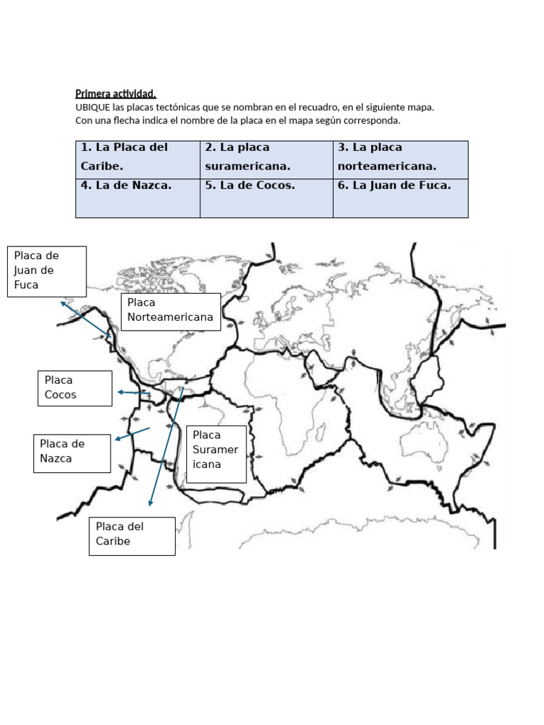 Tarea Tectónica de Placas | PDF | Temblores | Pobreza
