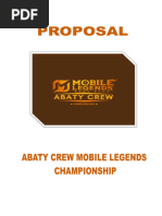 PROPOSAL MOBILE LEGEND Ji | PDF