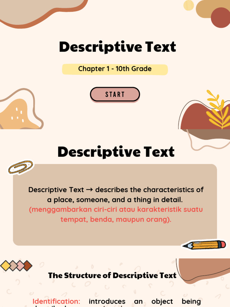 Descriptive Text-Simple Present Tense | PDF | Noun | Languages