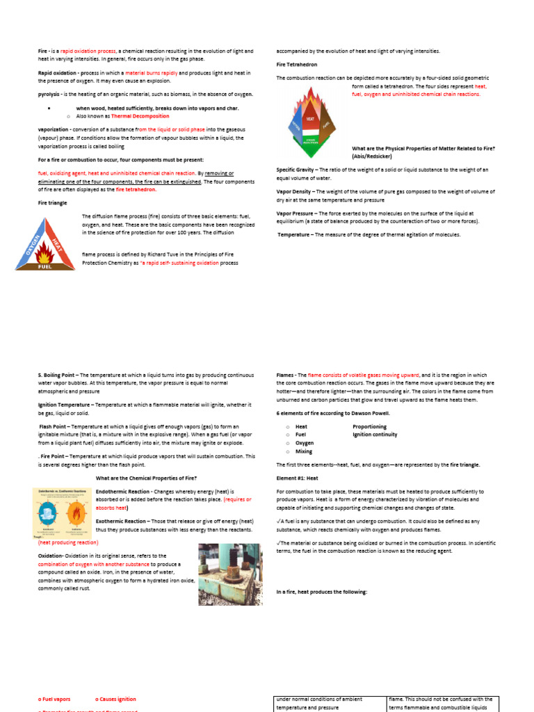 Understanding Fire: Chemistry and Properties | PDF | Combustion | Fires