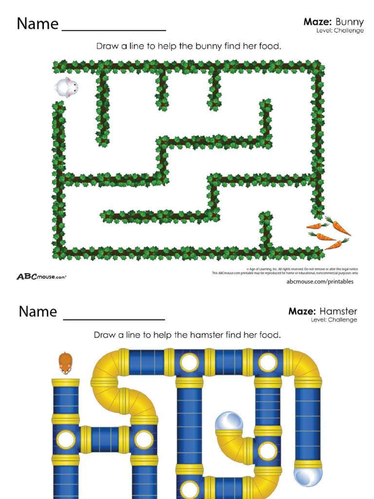 ABCmouse Intermediate Mazes Bundle | PDF