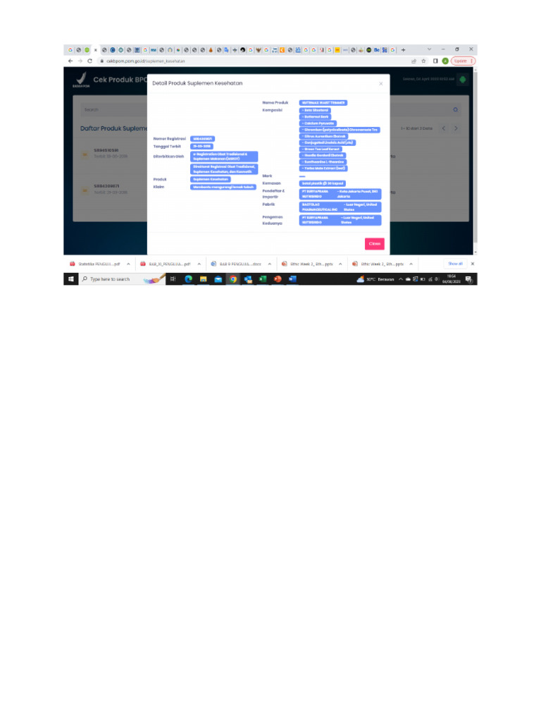 Contoh Formula Produk 1 | PDF