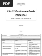 Grade 3 English Curriculum Guide | PDF | Reading Comprehension | Word
