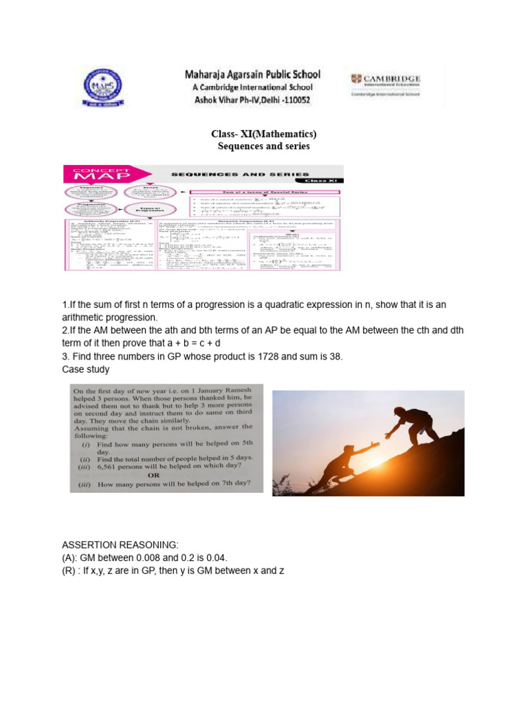 Assignment - Sequences and Series | PDF