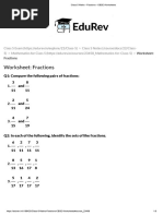 Class5 ICSE Maths Worksheet | PDF