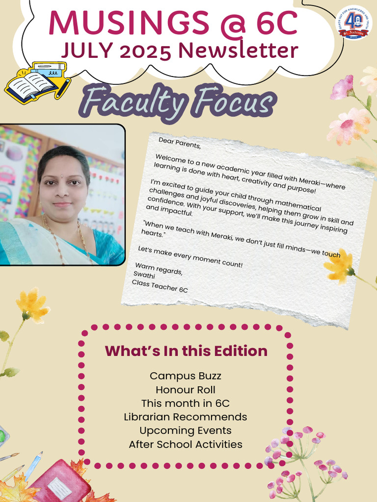 6C Class Newsletter - July 2025 | PDF | Foods | Staple Foods