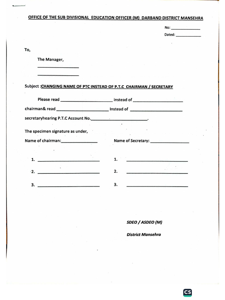 PTC Cherimen Form | PDF