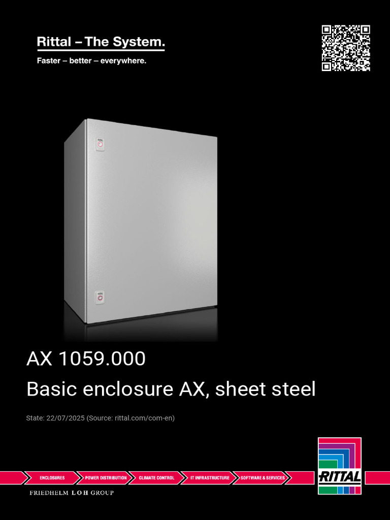 AX 1059.000 Compact Enclosure Overview | PDF | Door | Sheet Metal