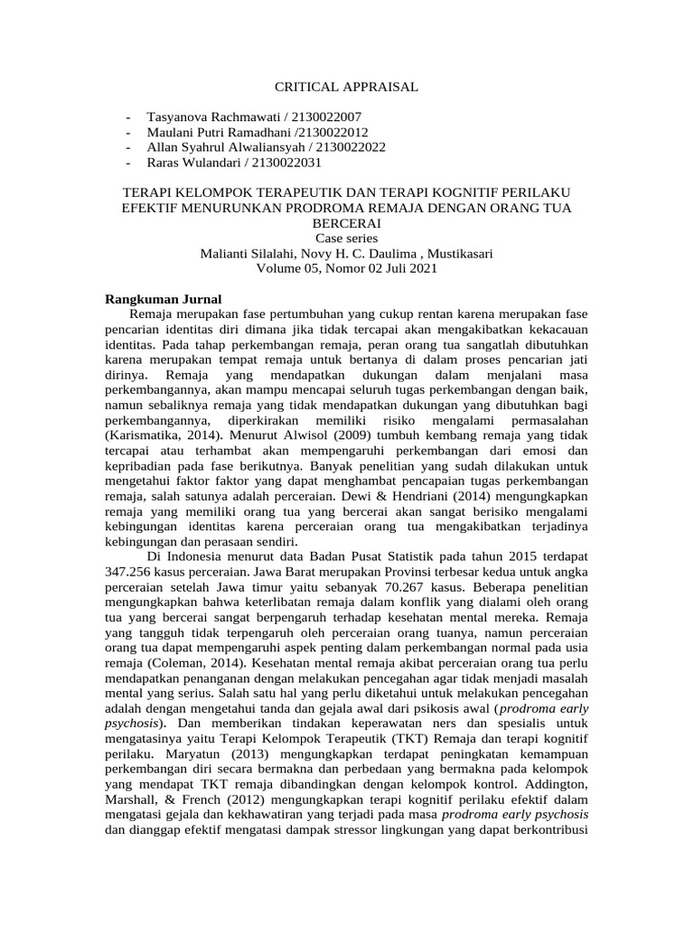 JBI Critical Appraisal Checklist For | PDF