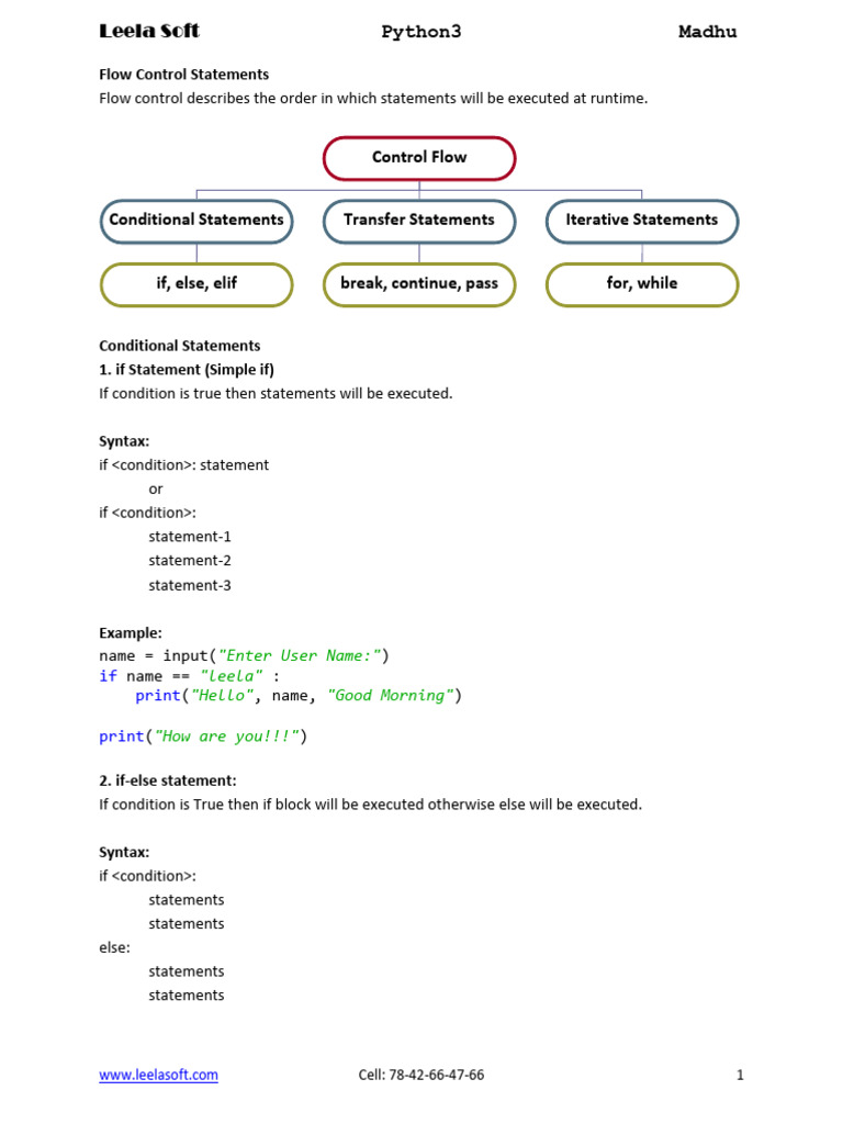 6.flow Controls in Python Updated | PDF | Python (Programming Language) | Control Flow