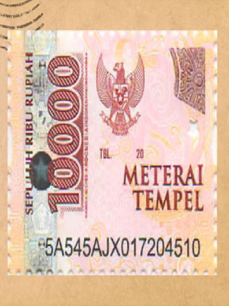 materai 10 000 | PDF