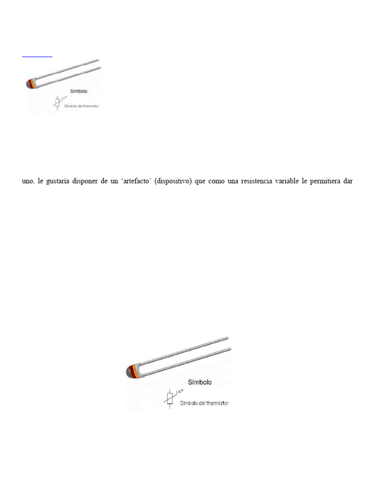 Introducción a los Thermistores | PDF | Resistencia Eléctrica y ...