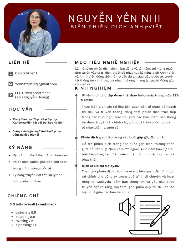 Red Simple Professional Modern CV Resume | PDF