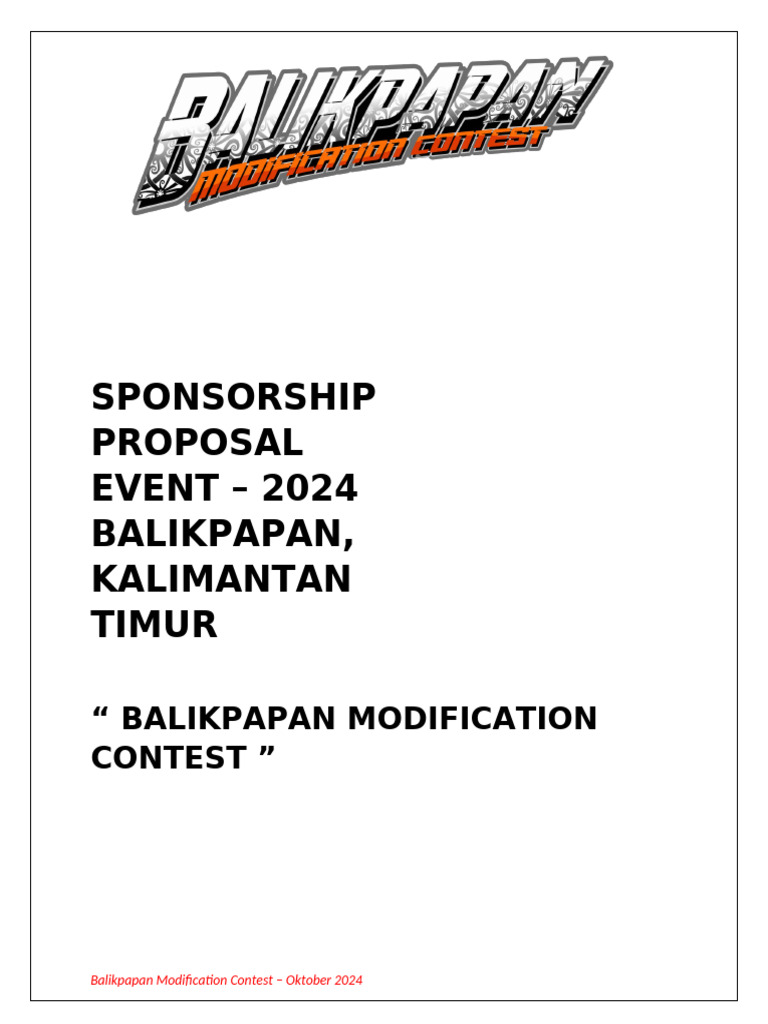 Contoh Proposal Sponsorship | PDF