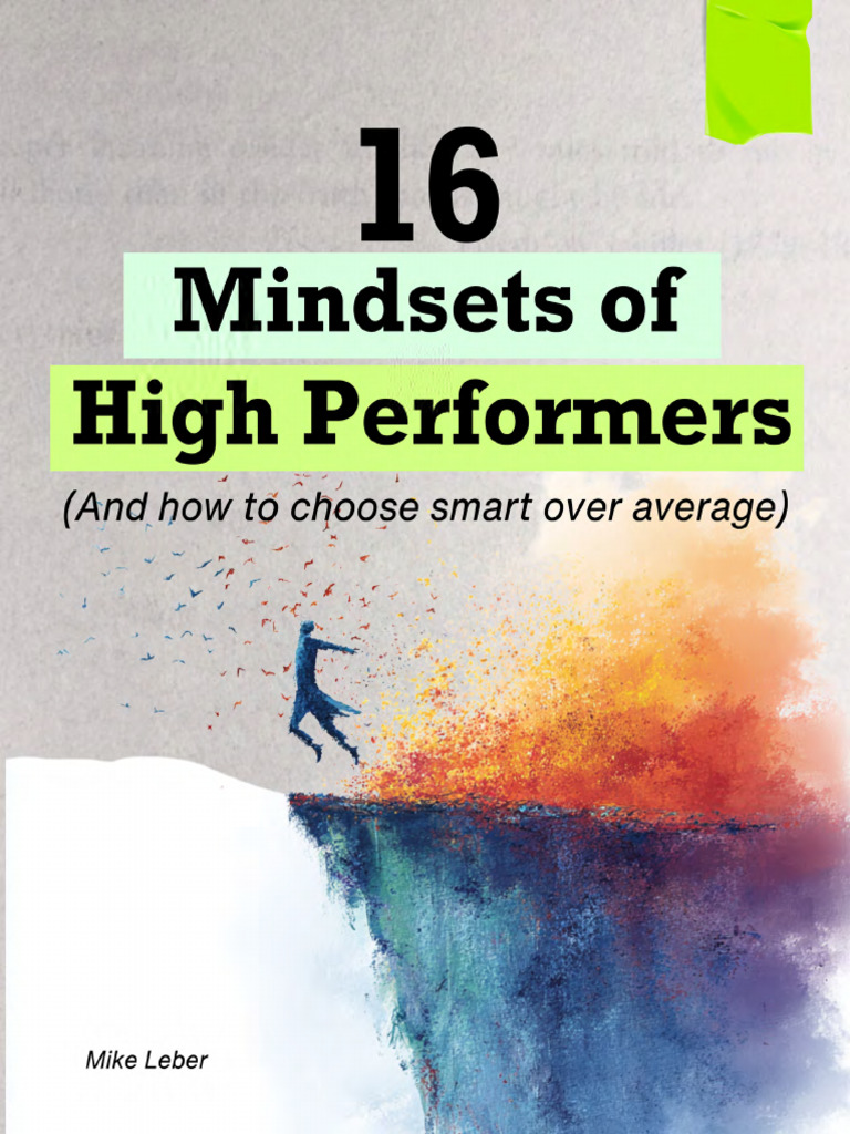 16 Mindsets of High Performers | PDF