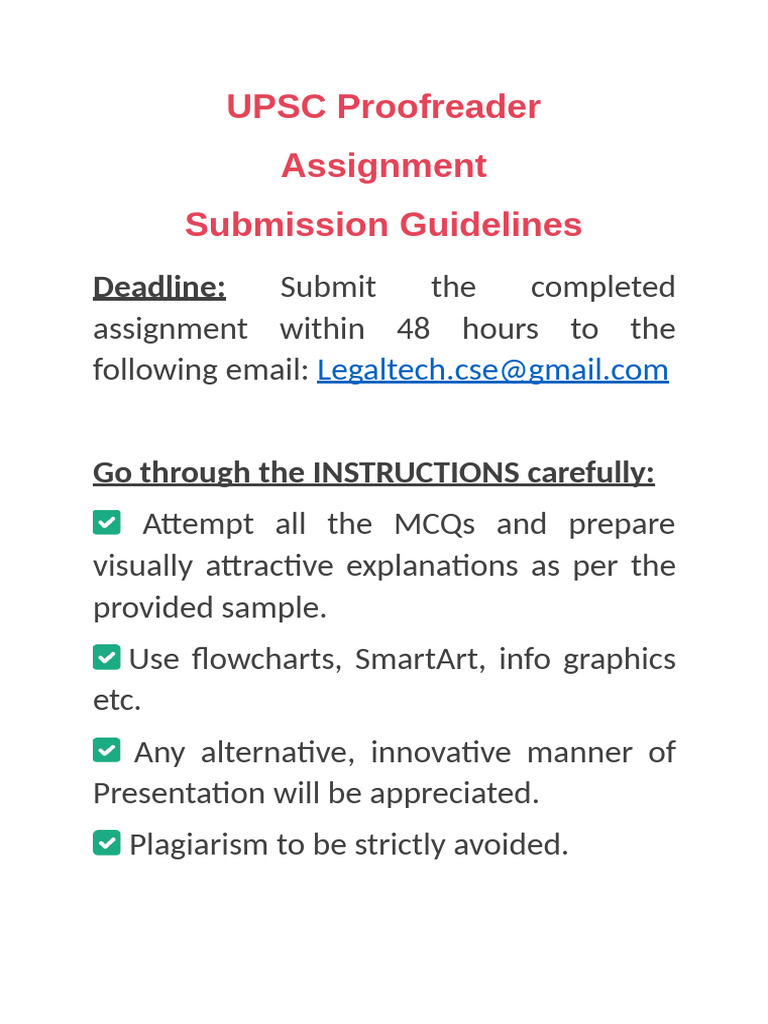 UPSC Proofreader Assignment Guide | PDF | Vedas | Indian Religions
