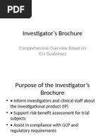 Template Investigators Brochure | PDF | Clinical Trial | Pharmacology