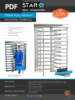 Full Height Turnstile Installation Manual | PDF | Access Control | Menu (Computing)