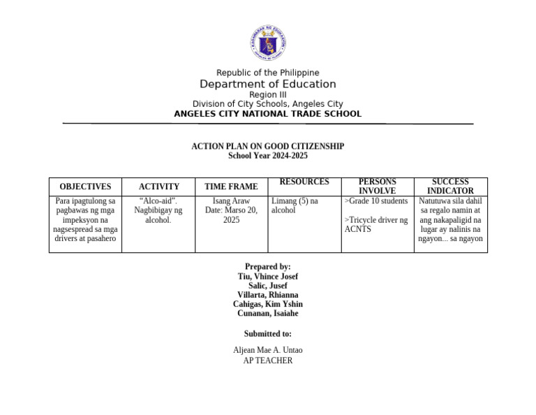 Action Plan | PDF