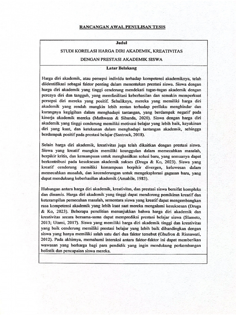 Iswanda Astania Al Husna - Rancangan Awal | PDF