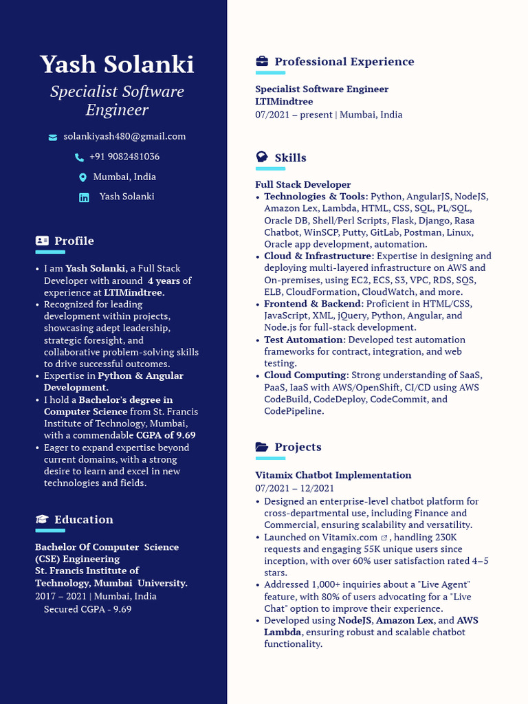 YashSolanki FullStackDeveloper | PDF | Amazon Web Services | Angular Js