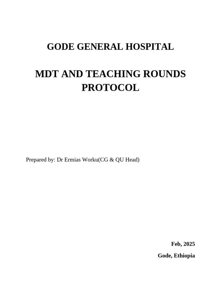 Nursing and MDT Rounds Protocol | PDF | Patient Safety | Patient