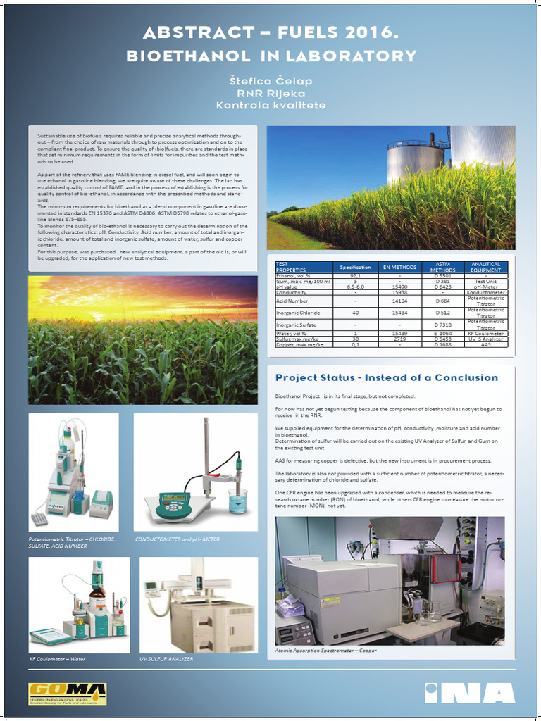 Bioethanol Quality Control Methods | PDF | Ethanol | Gasoline
