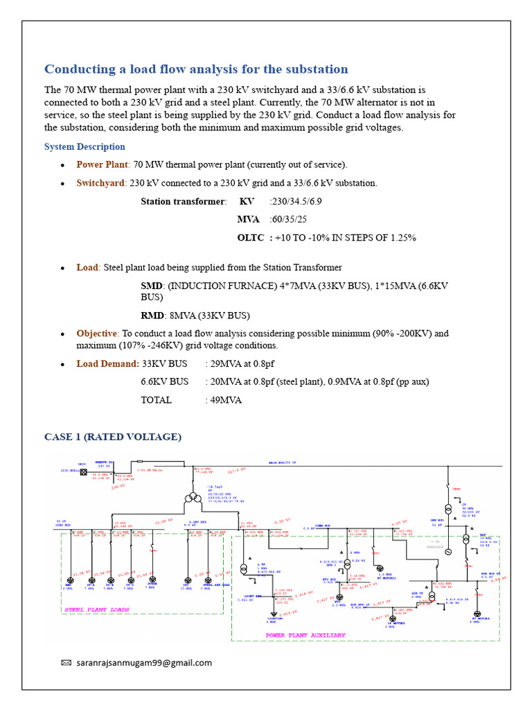 Load Flow Analysis Results | PDF