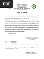 Cs Form No. 32 Oath of Office - New Format | PDF