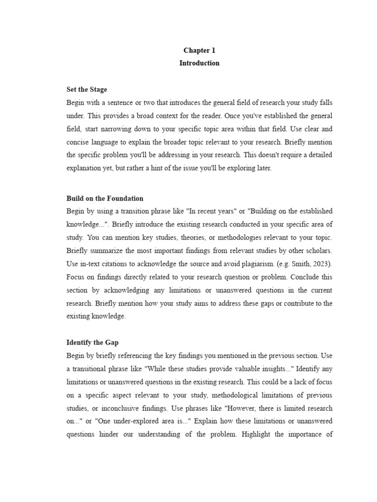 Chapter 1: Research Framework Guide | PDF | Knowledge | Cognition