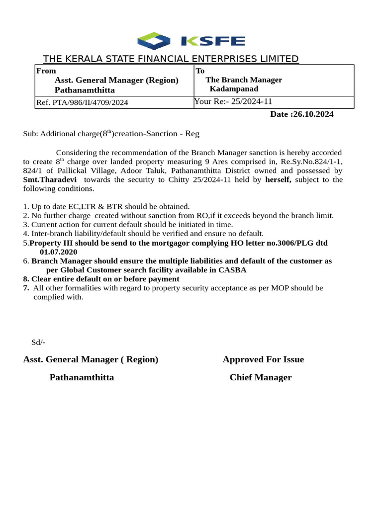 8th Charge Kadampanad Tharadevi | PDF