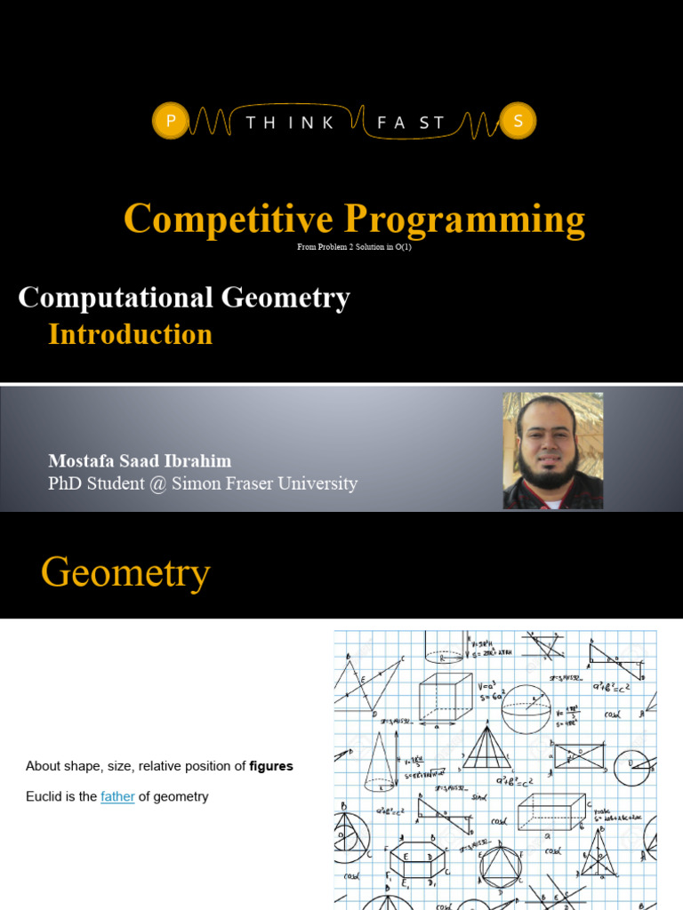 Computational Geometry 01 Intro | PDF | Geometry | Angle