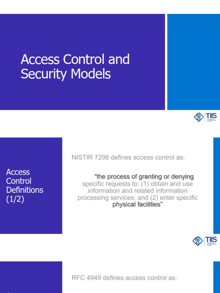 4b. Access Control and Security Models | PDF | Computer Access Control | System Software