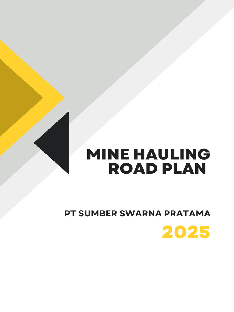 Rencana Jalan Hauling PT SSP 2025 | PDF