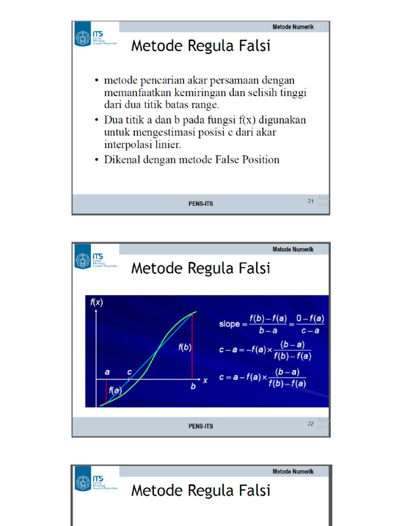 Regula Falsi | PDF