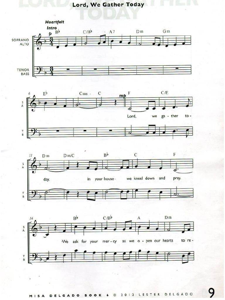 Pdfcoffee.com Lord We Gather Today PDF Free | PDF
