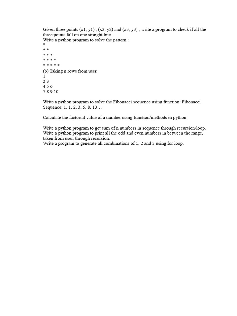 Python Patterns and Functions Guide | PDF