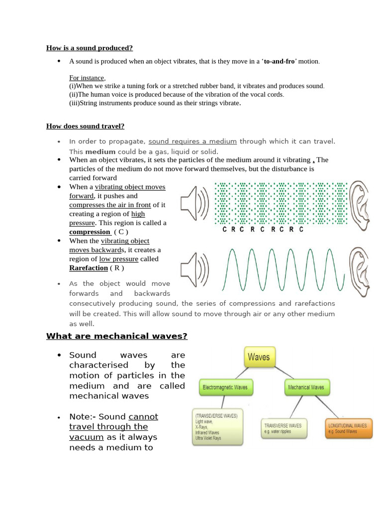 How Is A Sound Produced | PDF