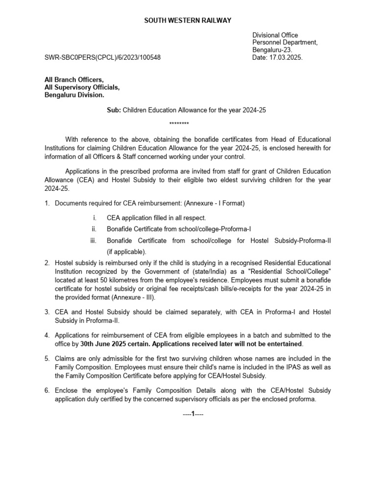 CEA Claim Process for 2024-25 | PDF