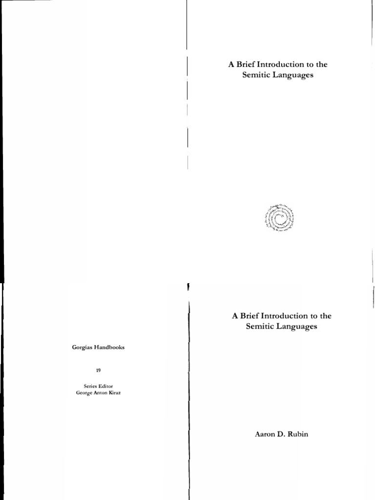 A Brief Introduction To The Semitic Languages | PDF