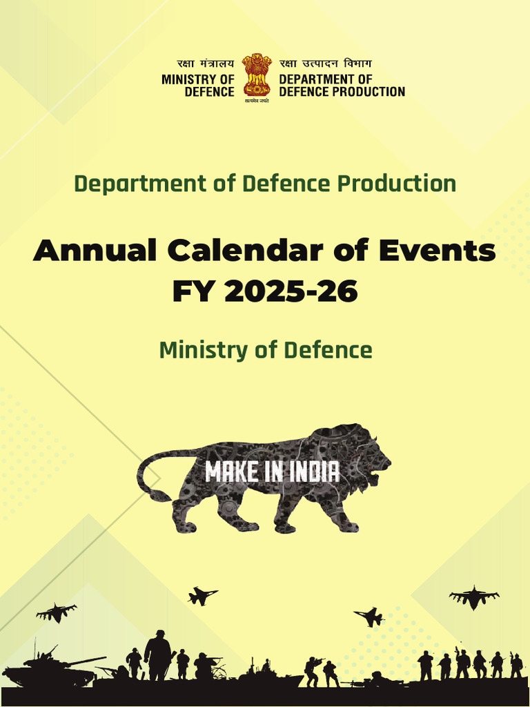 Defence Production Calendar 2025-26 | PDF