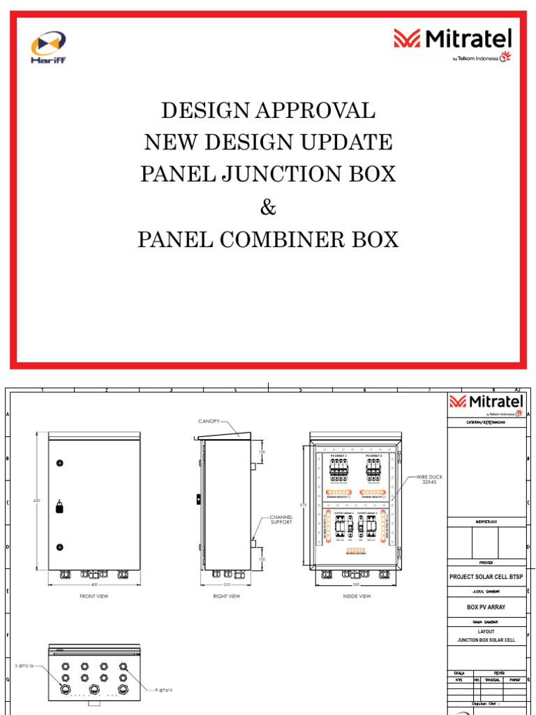 Design Approval DC Combiner Box & Junction Box Solarcell Revisi | PDF ...