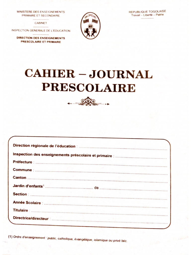 CAHIER JOURNAL JEP (1) | PDF