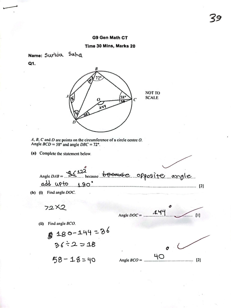 Math Work Sheet Surja | PDF