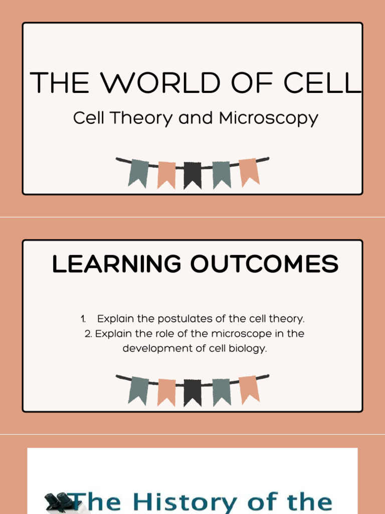 Cell Theory and Its Key Discoveries | PDF